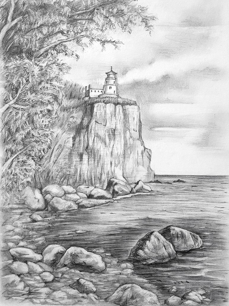 연필 소묘 어반스케치 바다 풍경 그림 그리기 네이버 블로그