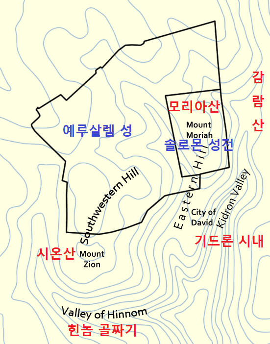 예루살렘과 시온산 모리아 산 성전산 감람산 네이버 블로그