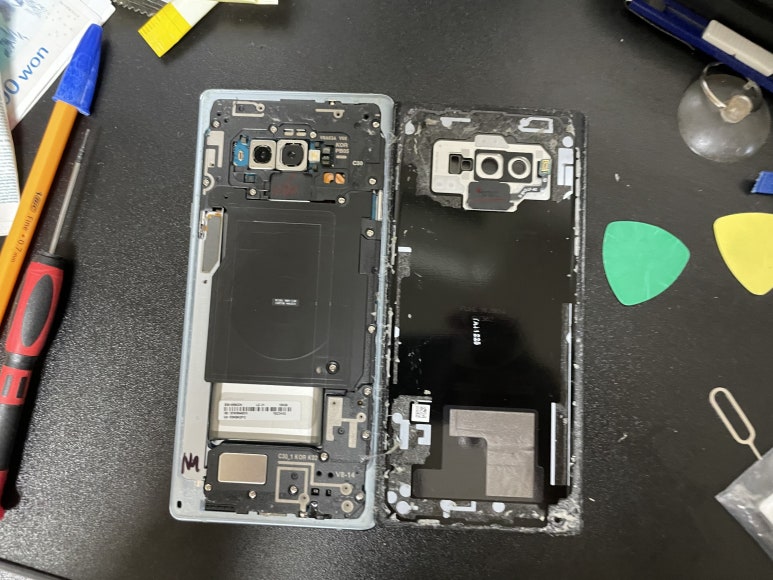 Galaxy Note9 갤럭시 노트 9 배터리 셀프 교체 교체비용 후기 네이버 블로그