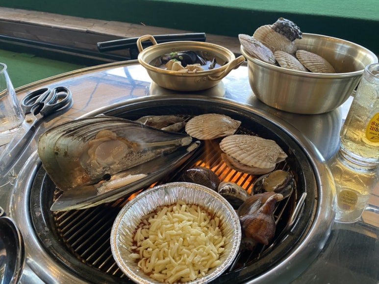 한강에서 조개구이 즐기기 잠실 판도라feat노을맛집 네이버 블로그