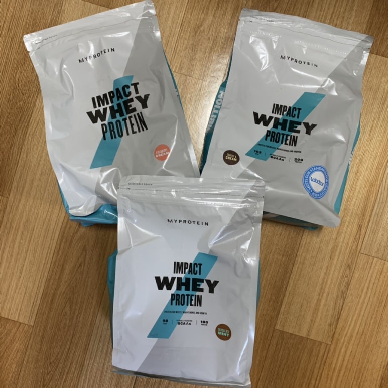 마이프로틴 임팩트웨이 프로틴 단백질쉐이크 맛 추천 내돈내산 후기 스트로베리크림쿠키앤크림초콜릿민트 네이버 블로그