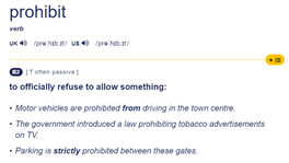 forbid, prohibit, ban 뜻의 미묘한 차이점 알아보자 : 네이버 블로그