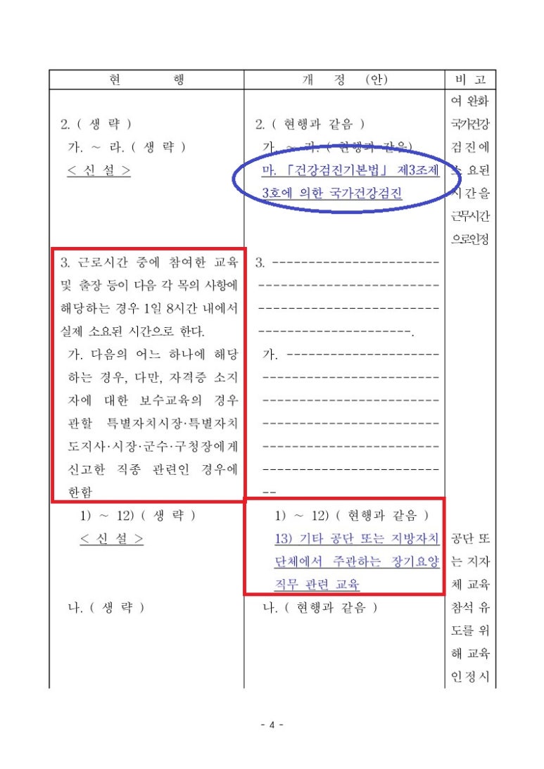 장기요양기관 병가 And 교육 참석 시 근무시간 인정 기준 Pdf파일 은평구재가센터 네이버 블로그