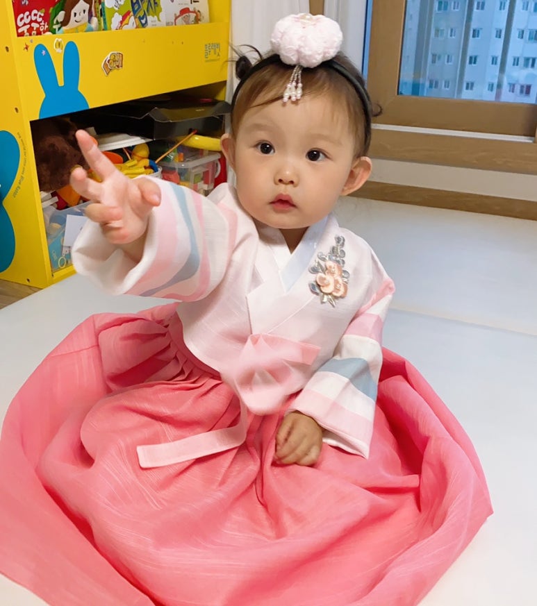 예쁜여아한복 두돌아기 한복 사이즈ft예쁜한복고르기 네이버 블로그