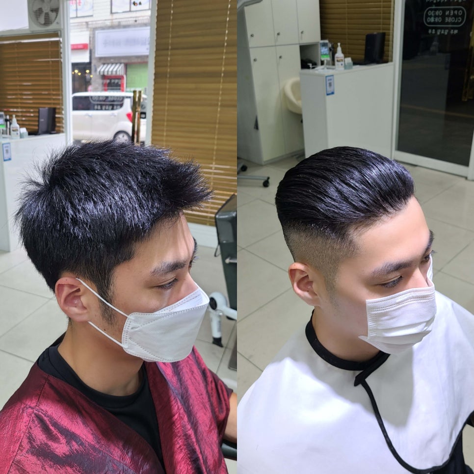 울산 슬릭백 언더컷 남자 올백머리 파마 네이버 블로그
