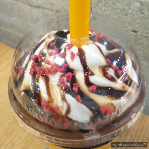 메가커피 리얼초코프라페 가격 칼로리 맛 더 달게 먹는 팁 등 네이버 블로그