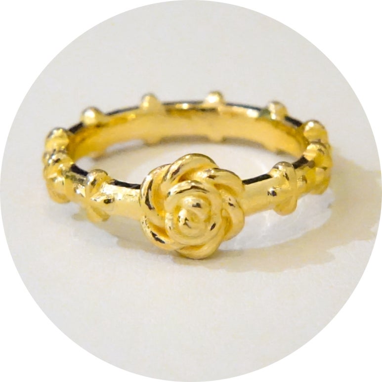 [Gold castle] 순금 24k 2돈(7.5g) 로즈 묵주 반지 : 네이버 블로그