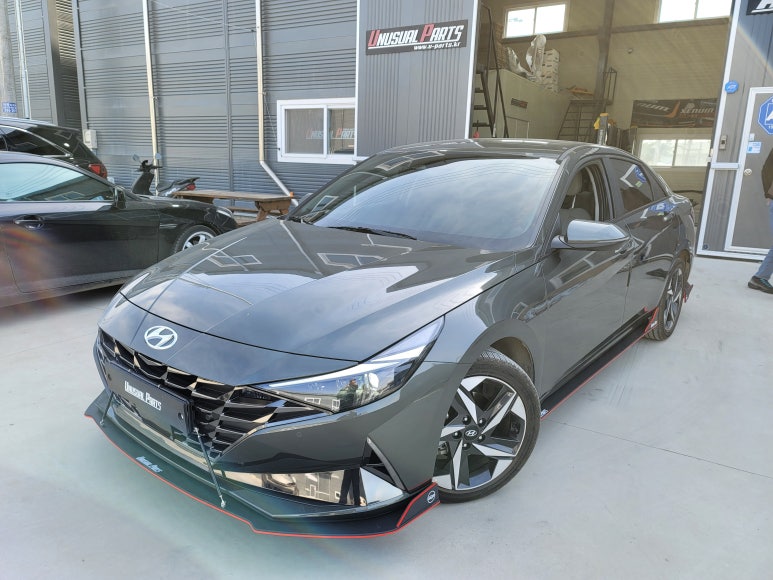 아반떼 CN7 노말 에어댐 튜닝은 언유즈얼파츠에서 - 신형 아반떼 cn7 n 라인 바디킷 에어댐 립댐 튜닝 커스텀 : 네이버 블로그