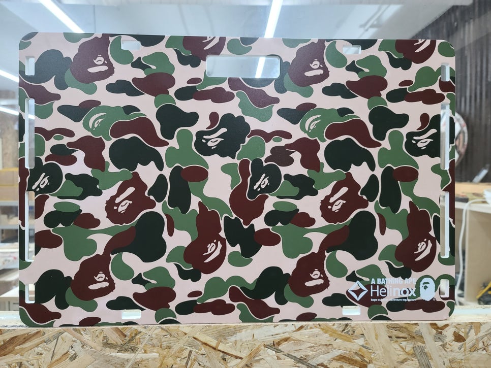 헬리녹스 테이블원m 카모 패턴 커스텀제작창원마산목공방창원목공diy수강창원마산가구공방창원마산목재cnc가공