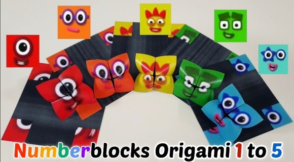 넘버블럭스 만들기 종이접기 numberblocks origami : 네이버 블로그