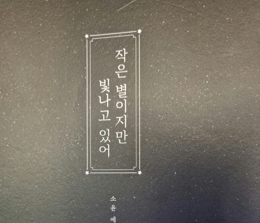 작은 별이지만 빛나고 있어 소윤 에세이 네이버 블로그