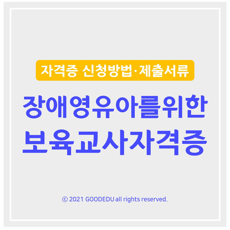 장애영유아를위한보육교사 자격증 구비서류 및 신청방법 네이버 블로그