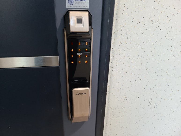 부산 가야KT e편한세상 도어락 삼성 shp-p71 설치 : 네이버 블로그