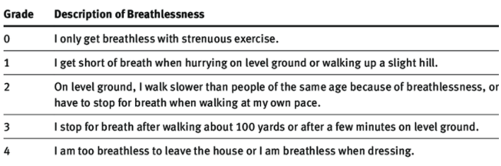 의학용어 DOE, mMRC scale 알아보기 : 네이버 블로그