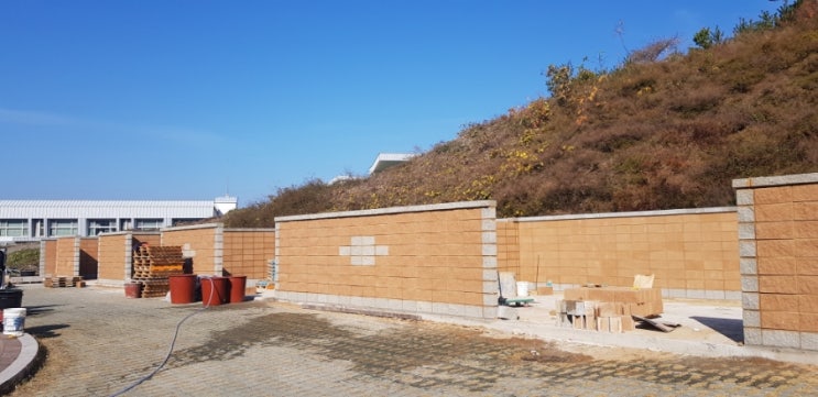 분리수거장 스플릿블럭 파티션 담장 디자인 스프릿블록 콘크리트 치장블럭 네이버 블로그