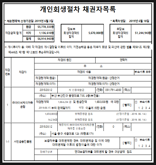개인회생 햇살론 서민금융진흥원 부채증명서 발급받기 네이버 블로그