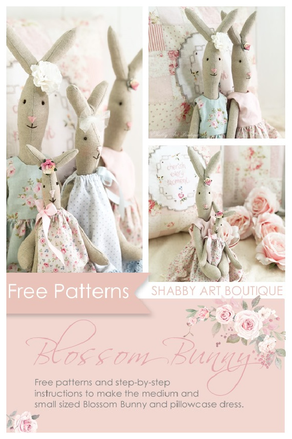 [무료도안] DIY Vintage Easter Bunny Free Sewing Patterns & Tutorials : 네이버 블로그