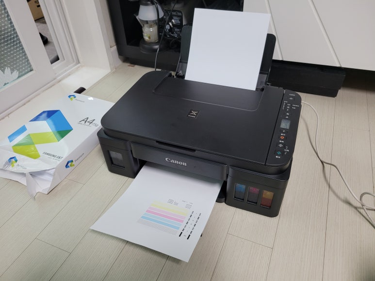캐논 G3910 무한잉크 복합기 5b00 에러 및 출력불량 시스템청소 및 패드 리셋 출장수리 완료 네이버 블로그