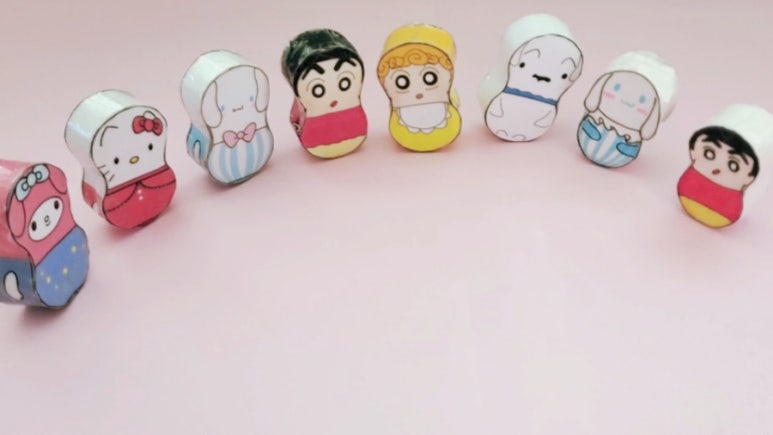짱구 산리오 캐릭터 오뚜기 오뚝이 플리퍼즈 무료 도안 랜덤박스 만들기 Diy 네이버 블로그