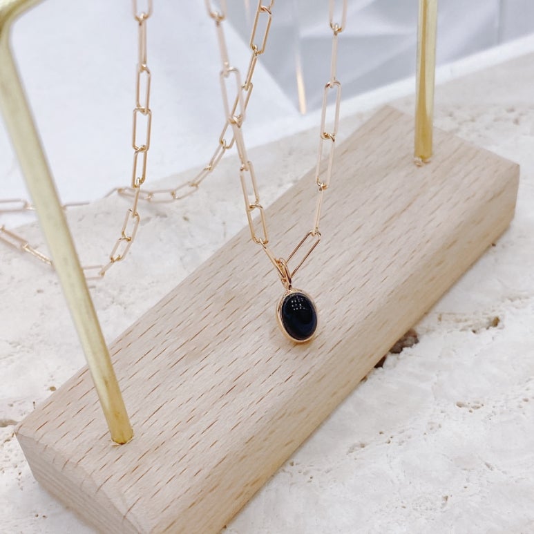 [ravien] 14k 18k 블랙오닉스 클립체인 목걸이/클립체인 추천/레이어드목걸이/초커 목걸이/원포인트 목걸이/데일리목걸이 ...