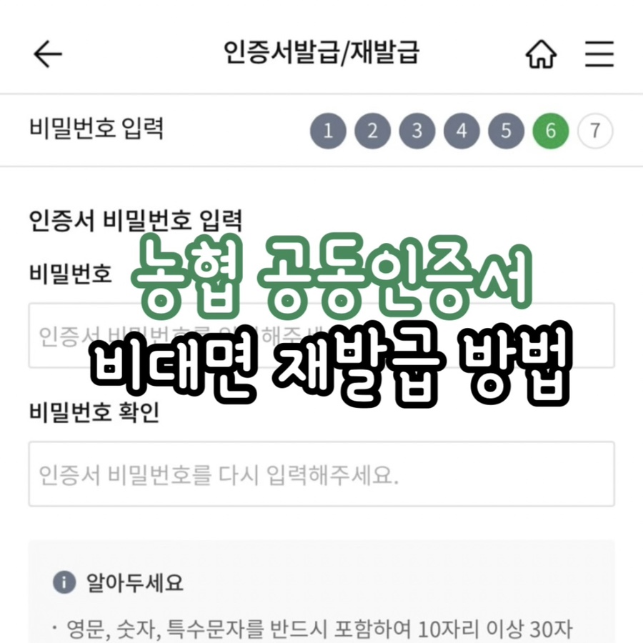 농협 공동인증서 비밀번호 찾기재발급갱신 비대면으로 가능 네이버 블로그