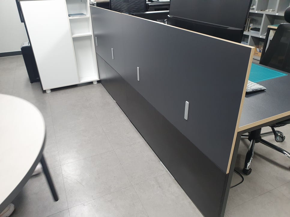 사무실책상 칸막이 파티션 설치 후기 : 네이버 블로그