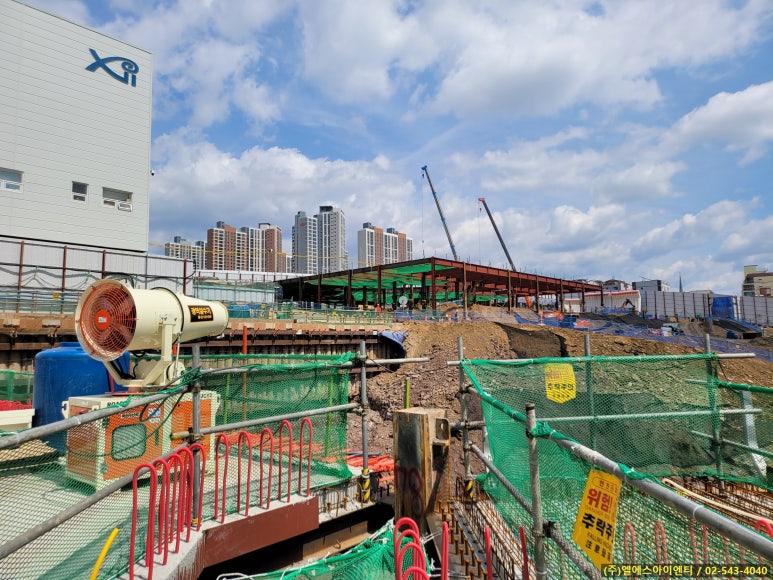 임대 로드웨이 광역살수기 Rwjc13 모델 비산먼지 미세먼지 공사장먼지 억제 저감 용도의 장비 네이버 블로그
