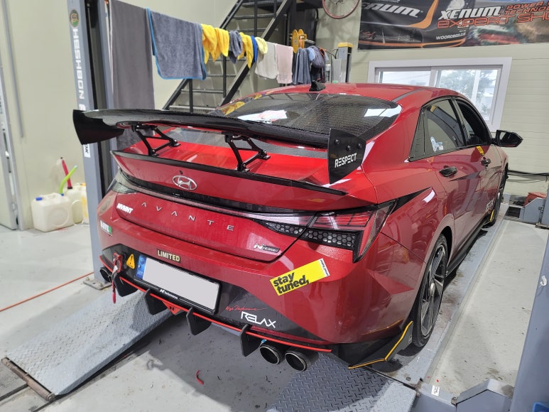 아반떼 N라인 리어디퓨저 연장킷 시공 - 아반떼 n라인 바디킷 에어댐 립댐 튜닝 프론트 사이드 리어 디퓨저 디퓨져 컵윙 커스텀 : 네이버 블로그