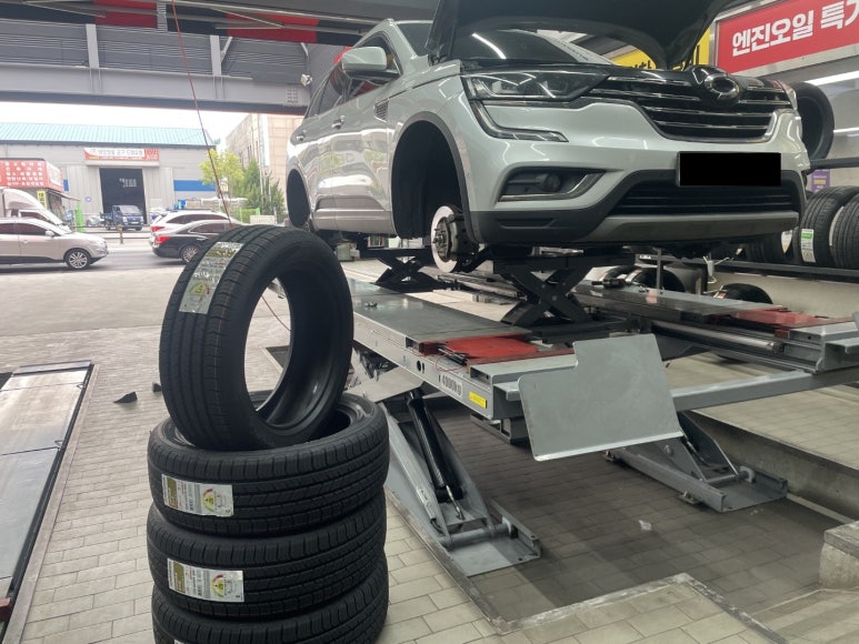 르노삼성 QM6 SUV 한국타이어 다이나프로 HL3 225 55 19 인치 작업후기 : 네이버 블로그