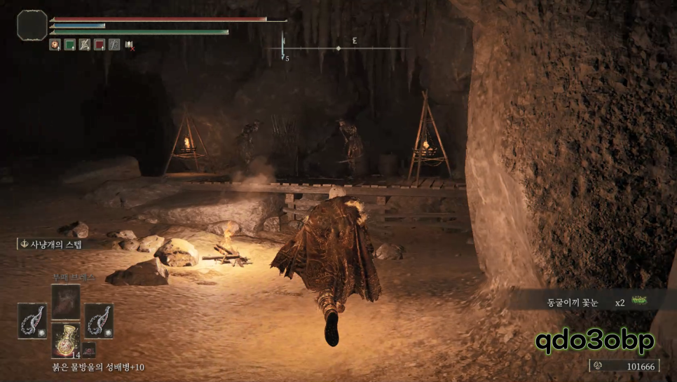 [엘든링] 현자의 동굴 : 위치, 공략, 파밍 정보 (촛불나무 우드 실드, 검은 천 후드, 맹금의 발톱, 맹금의 검은 깃털, 뼈 ...