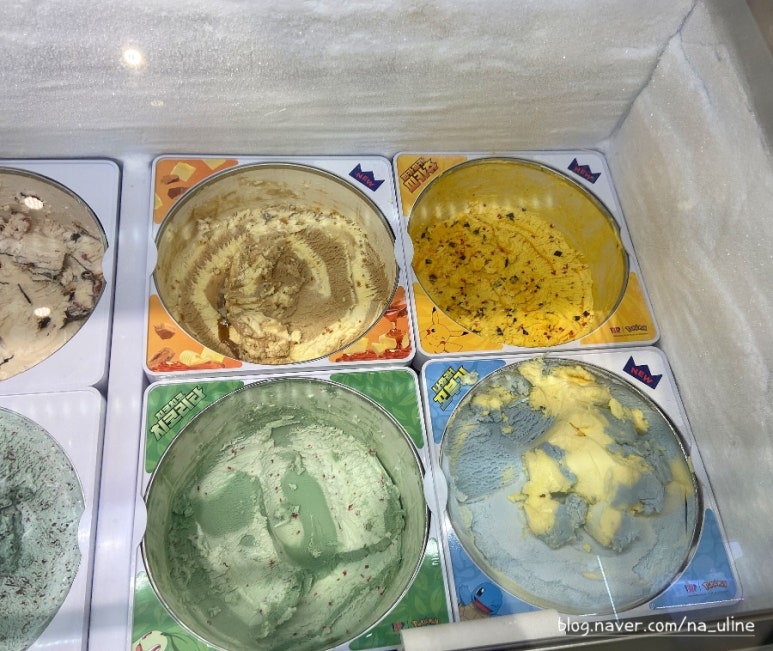 베스킨라빈스 포켓몬 아이스크림 3종세트🍦피카피카 피카츄 치코치코 치코리타 나와라 꼬부기 네이버 블로그