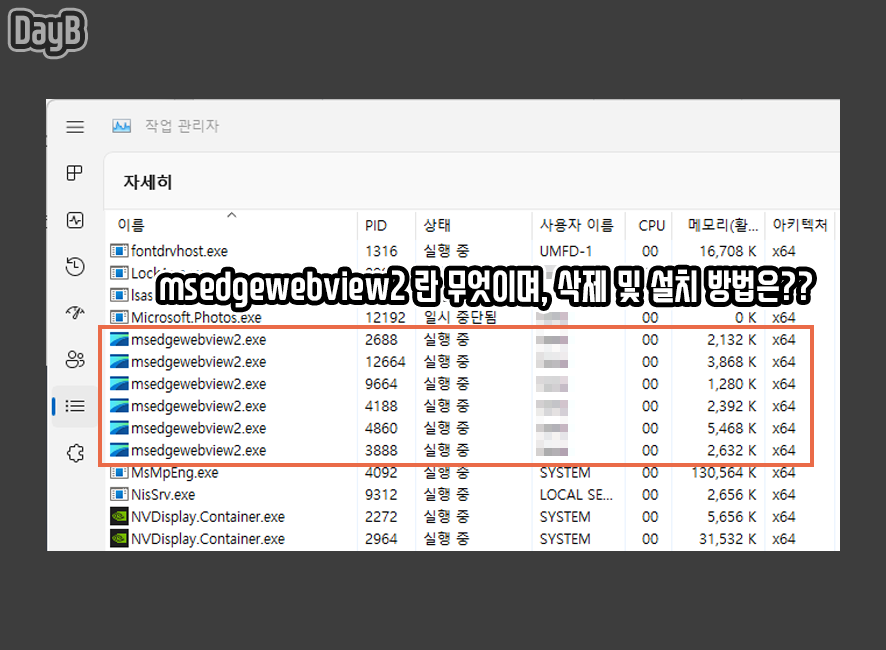 Microsoft Edge WebView2는 무엇이며 삭제, 설치 방법 : 네이버 블로그