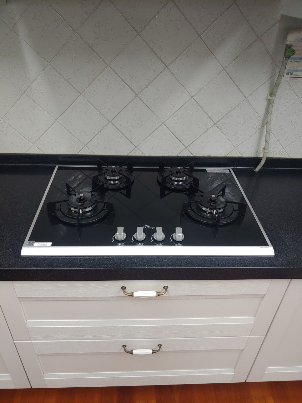 LG전자 와이드4구가스레인지 HB7441AP 상판타공 교체 : 네이버 블로그