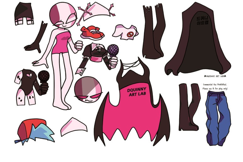 프나펑 종이인형 무료도안/사르브 종이인형 도안 : 네이버 블로그