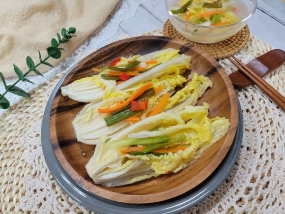 백김치 담그는 법 물김치 레시피 시원하고 아삭한 알배기 백김치 아기물김치 아이김치 만들기 네이버 블로그
