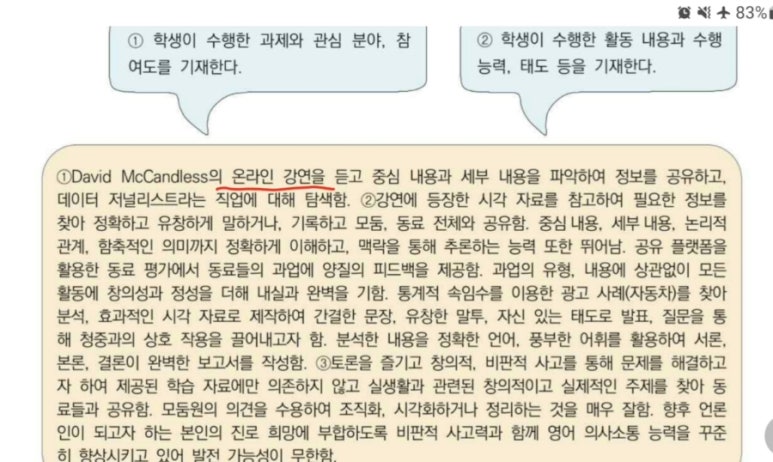 수시장인 2023 생기부 영어 세특 우수사례 학생부 영어 세특 예시 영어 세부능력특기사항 네이버 블로그