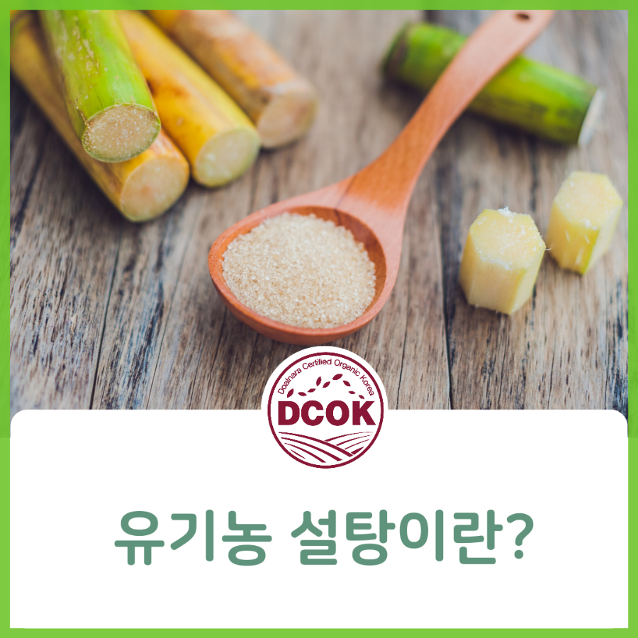 유기농 설탕 정제 비정제 설탕 알아보기 친환경 인증기관 Dcok 돌나라유기인증코리아입니다 네이버 블로그