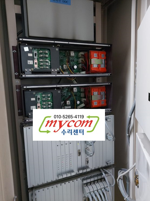 동방전자 하이먹스2 Hi Mux Ii Gr형 복합식 소방수신기 예비전원 배터리 충전이상으로 파워모듈pcb 교체 수리 완료