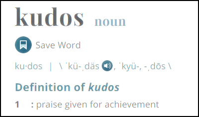 영어 표현 kudos 뜻 발음 예문 유래 알아보아요 : 네이버 블로그