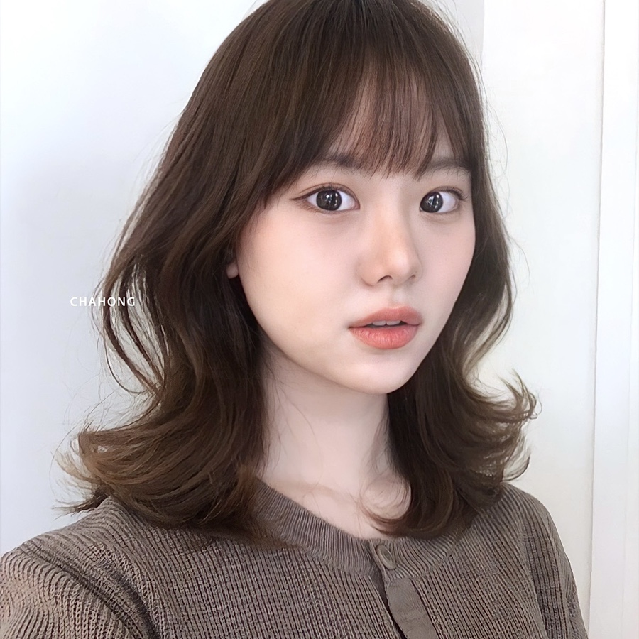 2022여자헤어스타일 산뜻한 중단발 레이어드펌 빌드펌 차홍룸 서초점 이경채 네이버 블로그