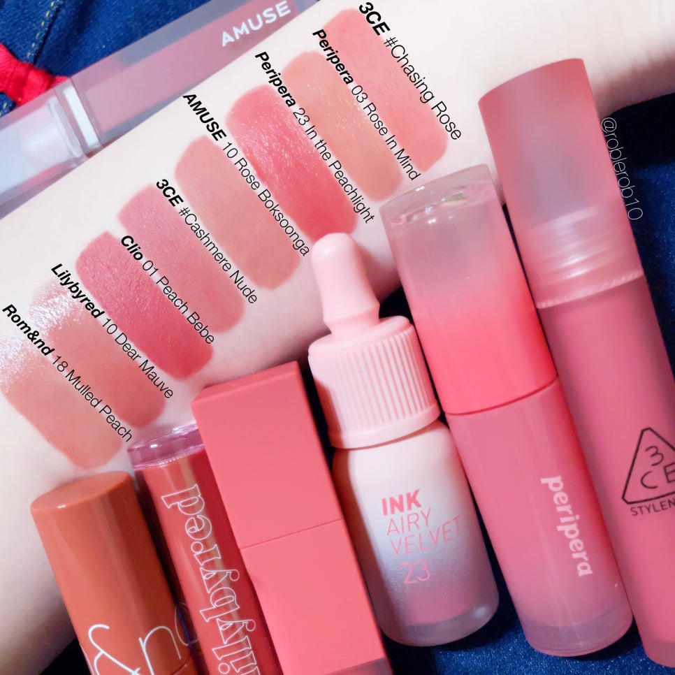 내돈내산 3CE 체이싱로즈 블러워터틴트 비교발색 가을뮤트 립 추천 : 네이버 블로그