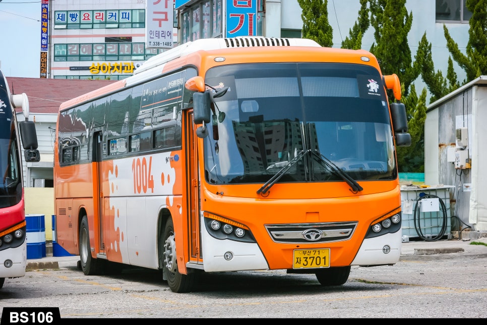 [부산/급행] 태영버스 1004번 3701호 대우 FX116 하모니 NGV"18 : 네이버 블로그