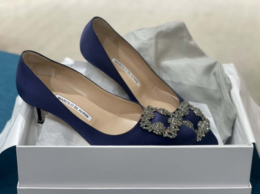 [Wedding ෆ] 웨딩기록 #11_마놀로 블라닉 한기시 새틴 그레이 웨딩슈즈 구매후기 (MANOLO BLAHNIK ...