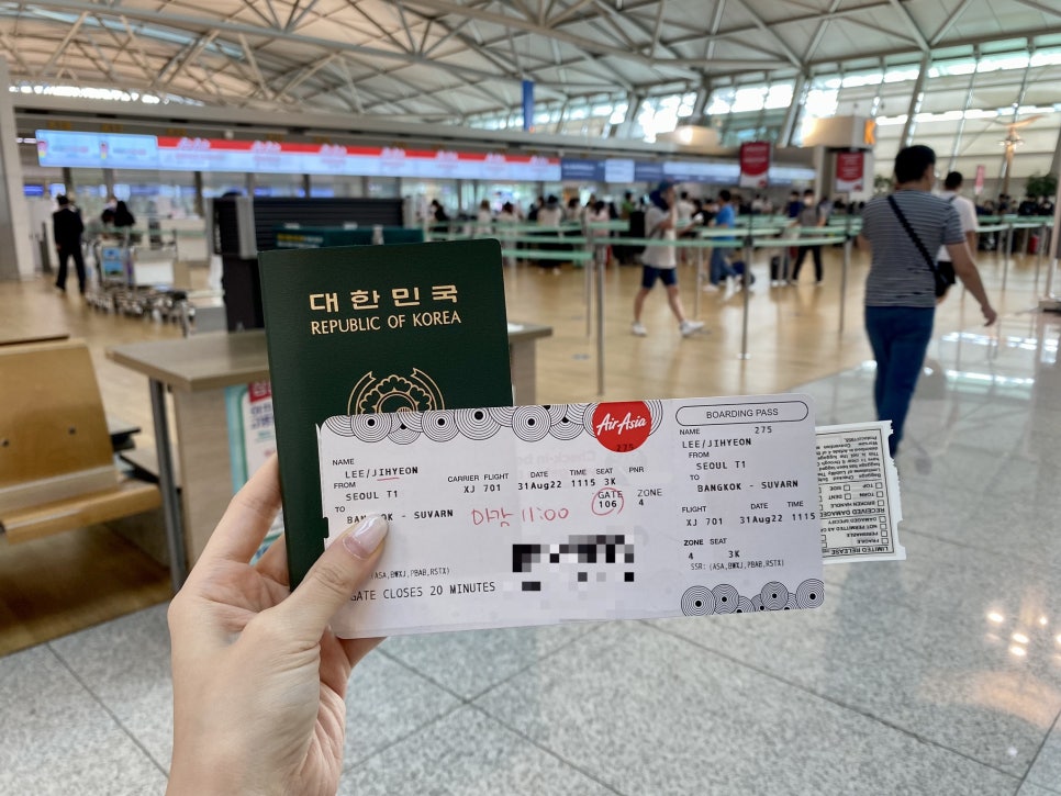 태국여행정보 인천공항 제1여객터미널 타이에어아시아엑스xj 체크인하기위탁수화물 네이버 블로그