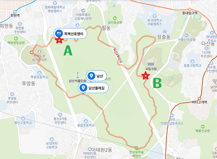남산둘레길 코스 안내남측숲길 북측순환로 서울 걷기 좋은 길 네이버 블로그