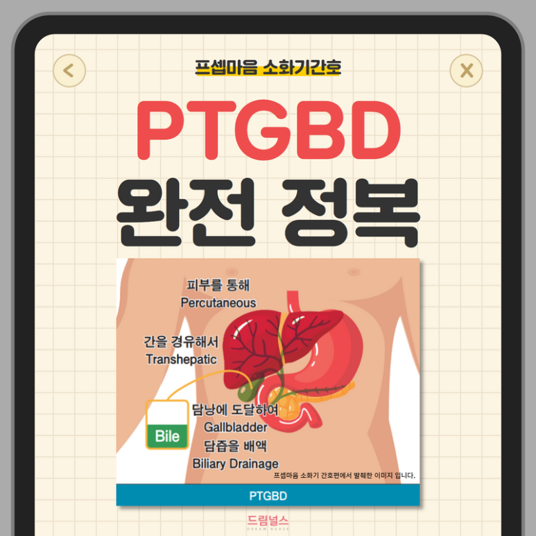 의학용어 PTGBD 시술 후 간호, 배액관 관리, 노티 기준 : 네이버 블로그