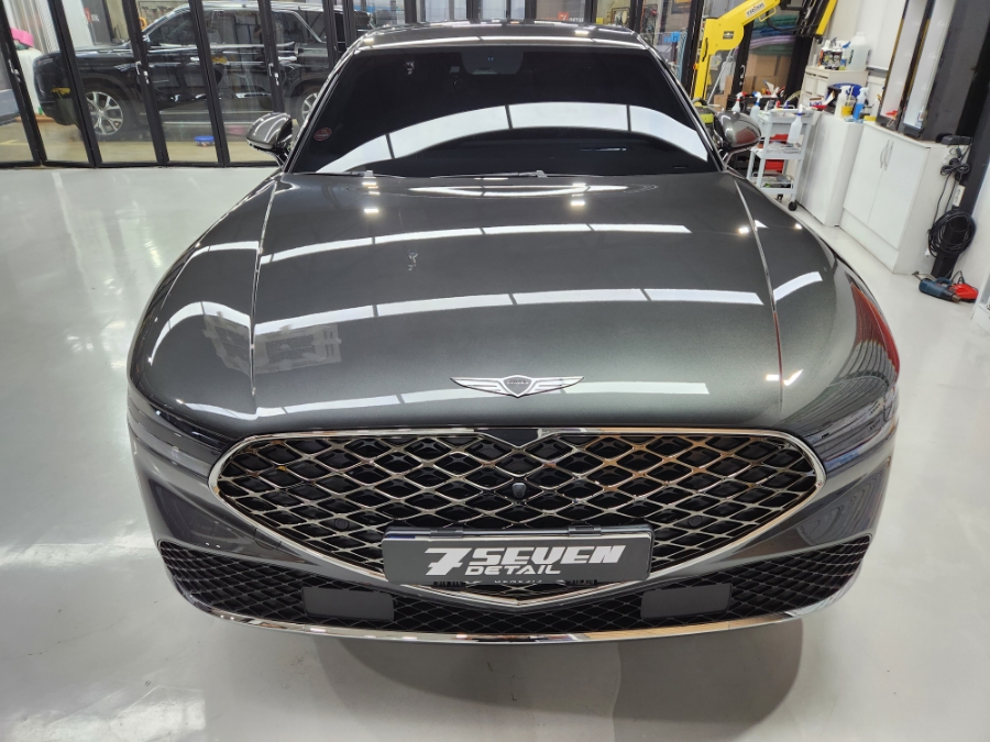 신형 제네시스G90 마칼루그레이 유리막코팅 그래핀하나면 충분합니다! : 네이버 블로그