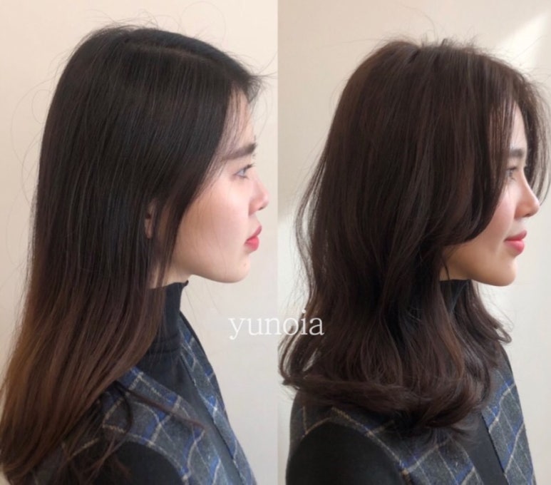 ఇ옥정신도시 옥정동미용실 양주미용실 동두천미용실 옥정 유노이아헤어 얼굴소멸컷 얼굴형고민 사이드뱅 뿌리볼륨펌 가르마방향 페이스