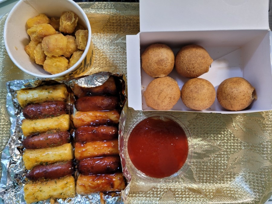 bhc 사이드 메뉴로만 배달 최저금액 맞추기-치즈볼, 소떡소떡, 콜팝 후기☆ : 네이버 블로그