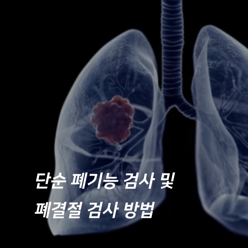 고립성 폐결절 증상 및 폐기능 저하 검사 네이버 블로그